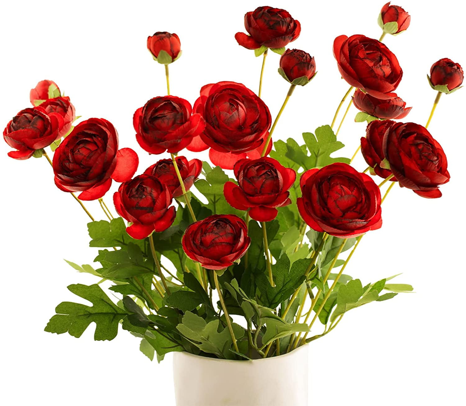 5 Pack Artificial Silk Flowers Persian Ranunculus Suitable for Core ...