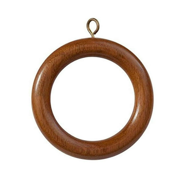 Galaxy Indiacraft Wooden Curtain Rings For 1.25 to 2.5 Inch Curtain Rod ...