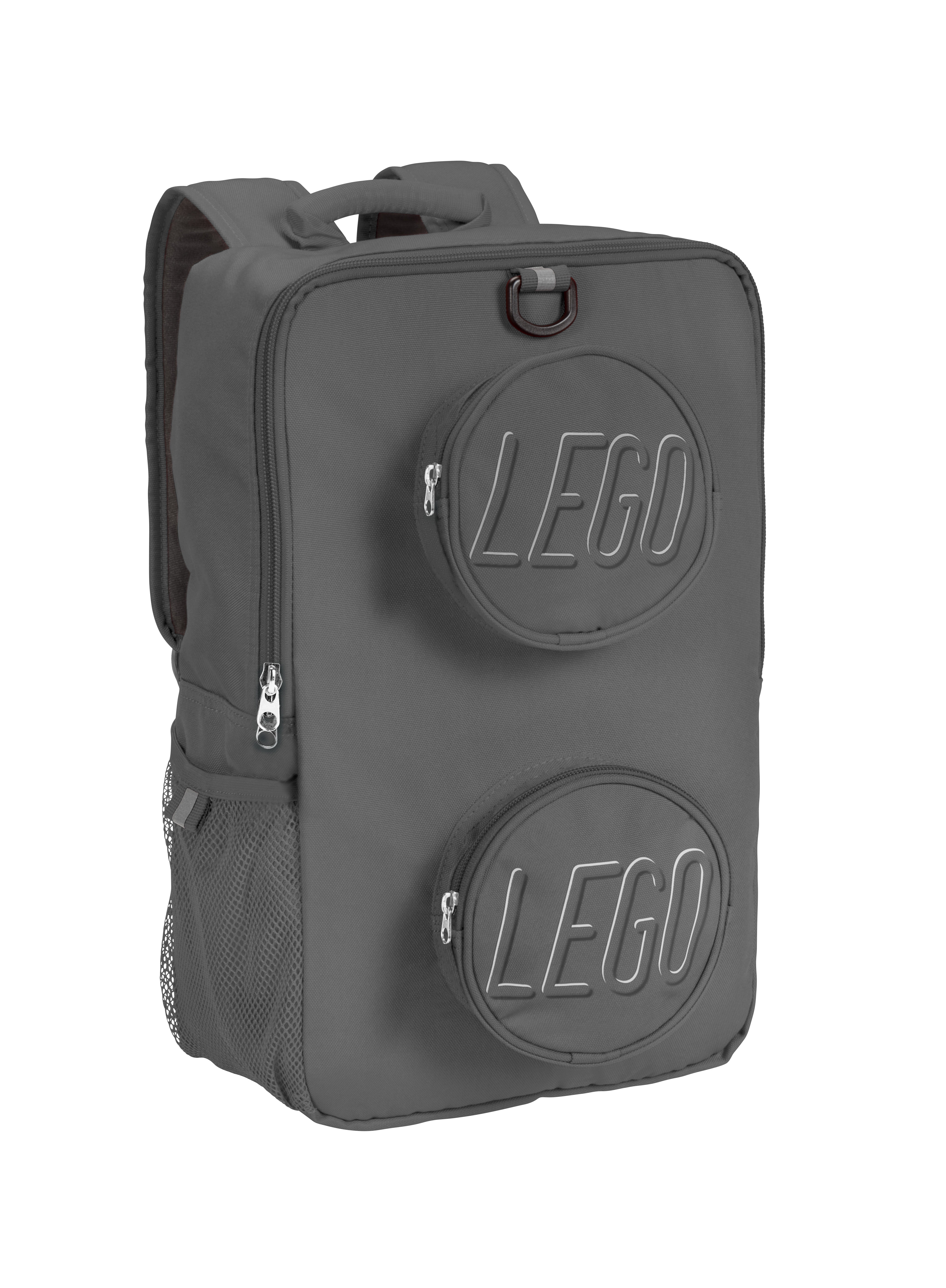 LEGO Unisex Brick Backpack Gray - Walmart.com