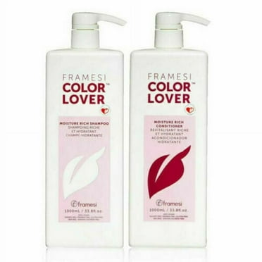 Framesi Color Lover Smooth Shine Shampoo & Conditioner Liter / 33.8 oz ...