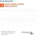 PHS Metal Picture Hanger D-Ring for Frame Channels - 12 Pack Aluminum ...