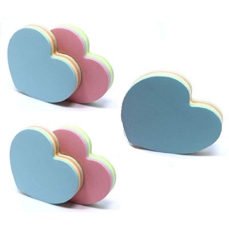 Sticky Notes Funny Heart Shape Sticky Notes 100 Sheets Blocks Notes ...