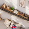 47.2" Narrow Console Table with Power Outlet, 5.9" Behind Couch Table ...