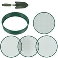 Soil Sifter 11.8inch Metal Garden Sieve with 4 Interchangeable Filter ...