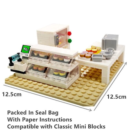 Moc Coffee Shop Building Blocks Compatible City Friend Classic Mini ...