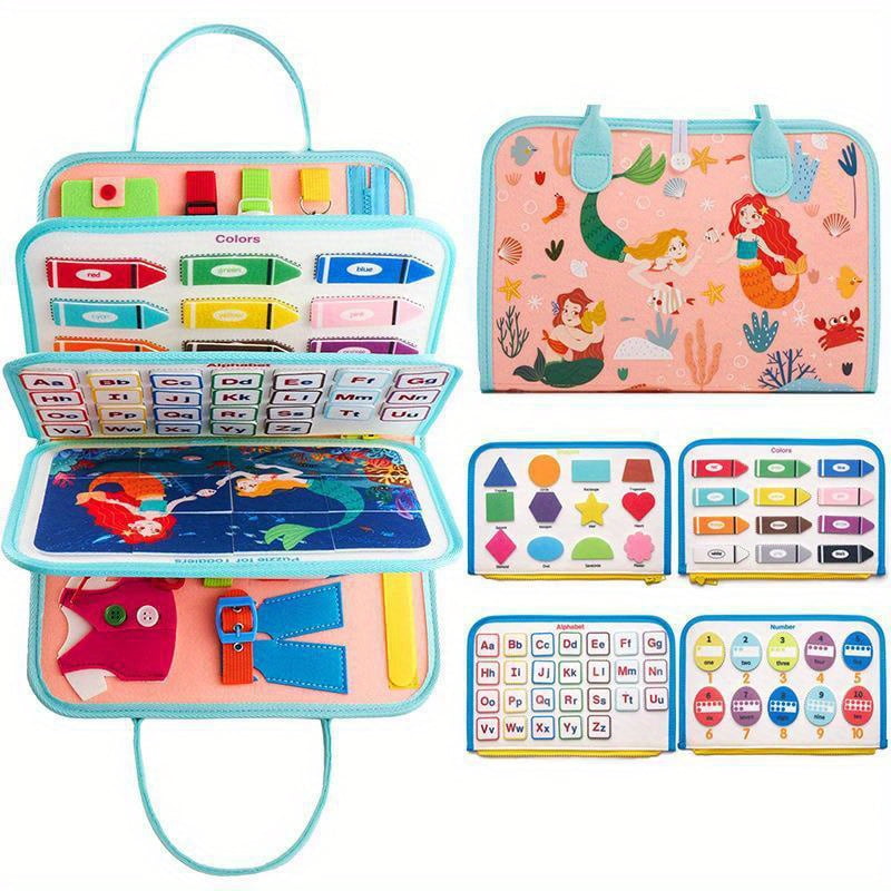 Click here for Grm 5-In-1 Busy Board Montessori Toys For 1 2 3 4... prices