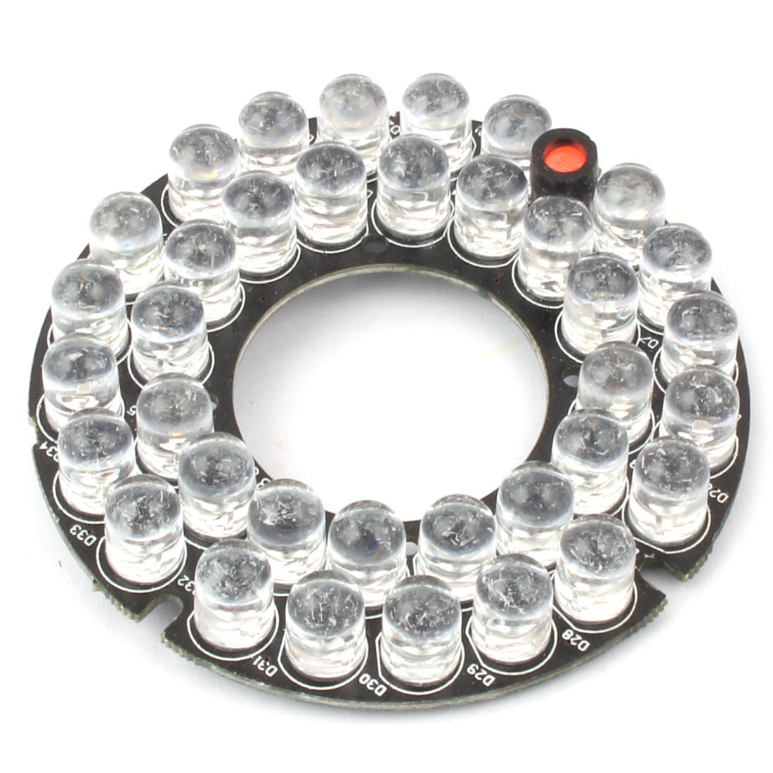 Unique Bargains 36 RED LEDs Light Infrared IR Lamp for CCTV Dome Camera ...