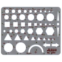 Pickett Combination Ellipse Master Template - Walmart.com