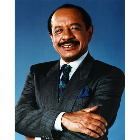 Jeffersons Portrait in Dark Blue Blazer and White Collar Shirt with Tie ...