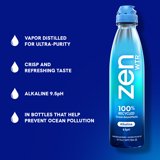 ZenWTR Ultra-Pure Vapor Distilled Alkaline Water, 23.7 Oz Pack of 12, 9 ...