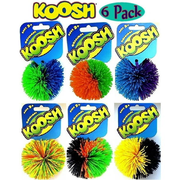 6 Pack, Colors May Vary, Safe to Throw, Easy to Catch Koosh Balls ...