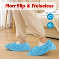 Toplive 100-Pack Non-Slip Shoe Covers, Durable for Indoor/Outdoor Use ...