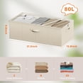 10inch 3 Pack Under Bed Storage Containers, 10 Inch Tall Underbed ...