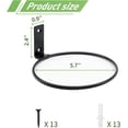 6 Pack 6 Inch Wall Flower Pot Holder Ring Plant Hanger, Metal Planter ...