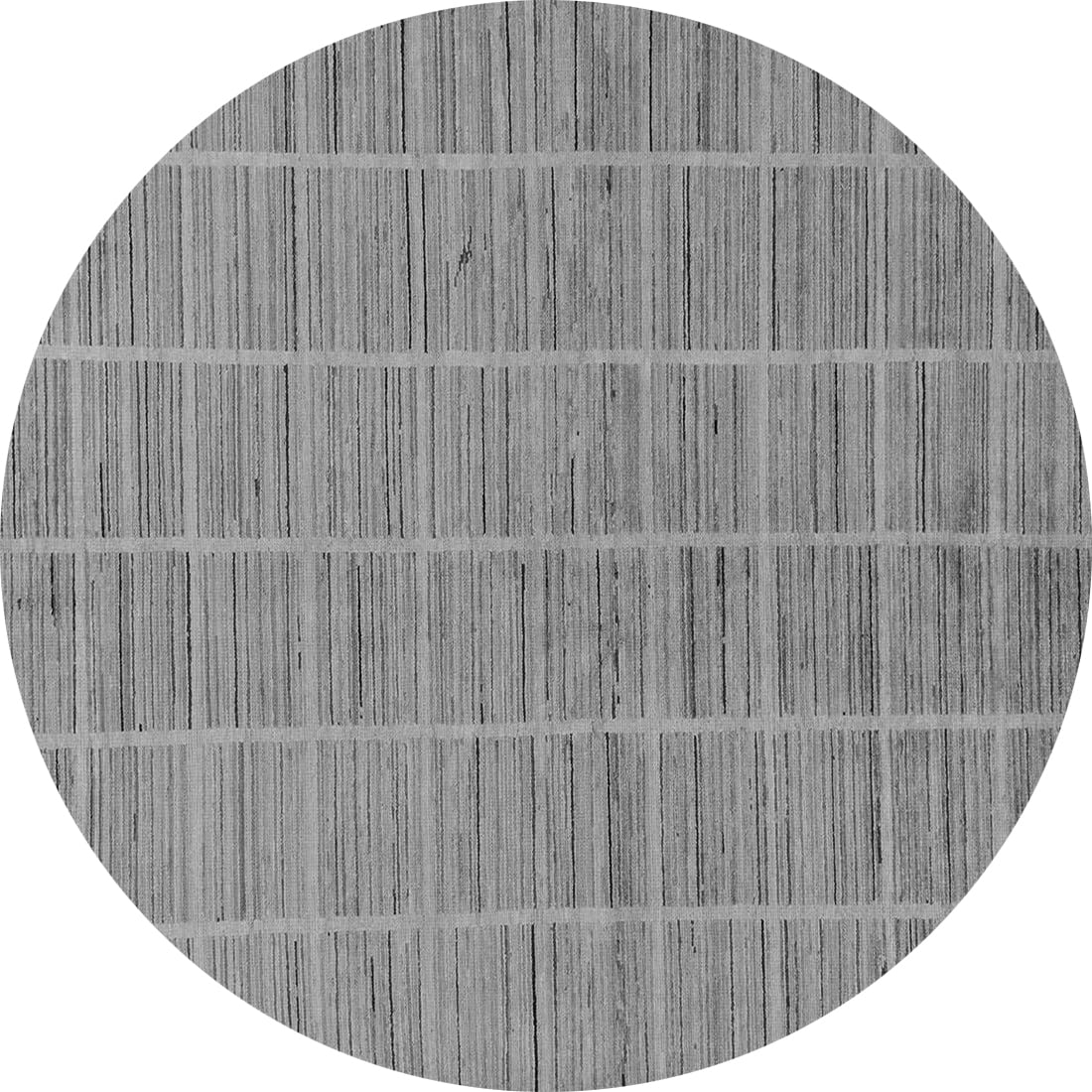 Ahgly Company Indoor Round Checkered Gray Modern Area Rugs, 8' Round ...