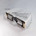 Light Up Glasses Soldering Practice Kit Sound Activated LED Eyeglasses ...