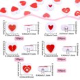 600Pcs Opaque Acrylic Beads Heart Red 7-8.5x7-8.5x4mm Hole: 1.5-1.8mm ...
