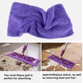 16" Dust Mop for Floor Cleaning, Flat with Stainless Steel Long Handle ...