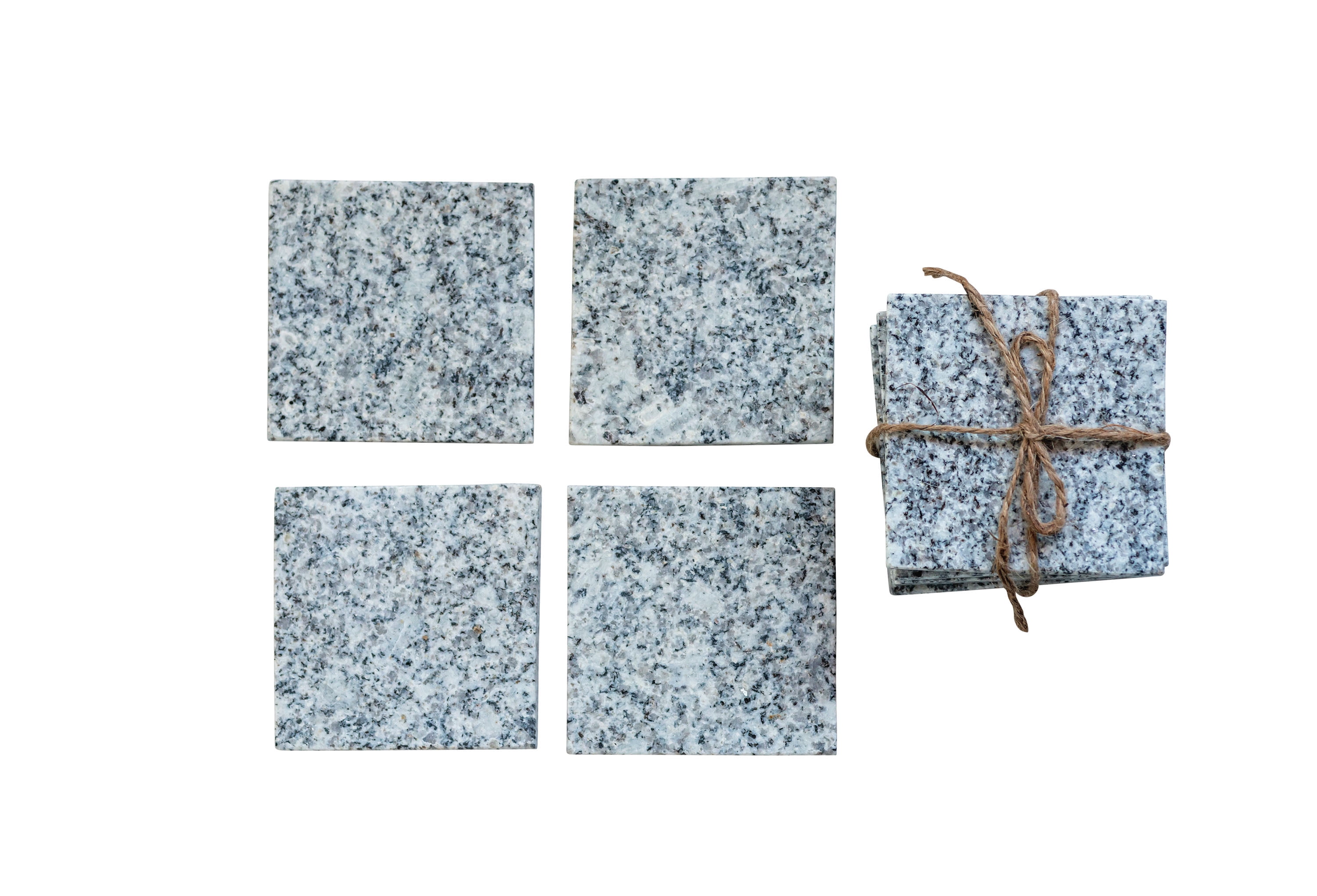 Home & Living Drink & Barware Drinkware Green granite coasters Set of 4 ...