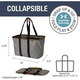 CleverMade Collapsible Canvas Tote, 8 Gal, Reusable Grocery and Storage ...
