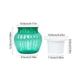 YuanGuangQ Transparent Plastic Self Watering Flower Pot, Diamond Shaped ...