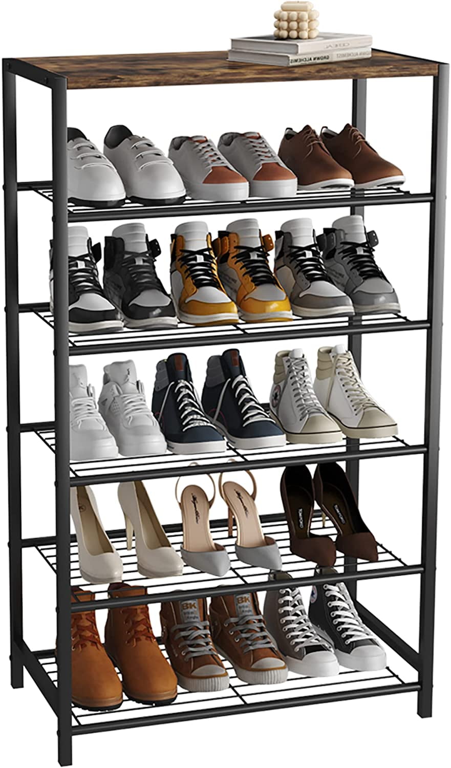 SHMAMT Shoe Rack for Entryway, 5 Tier Shoe Rack, Small Entryway Table ...