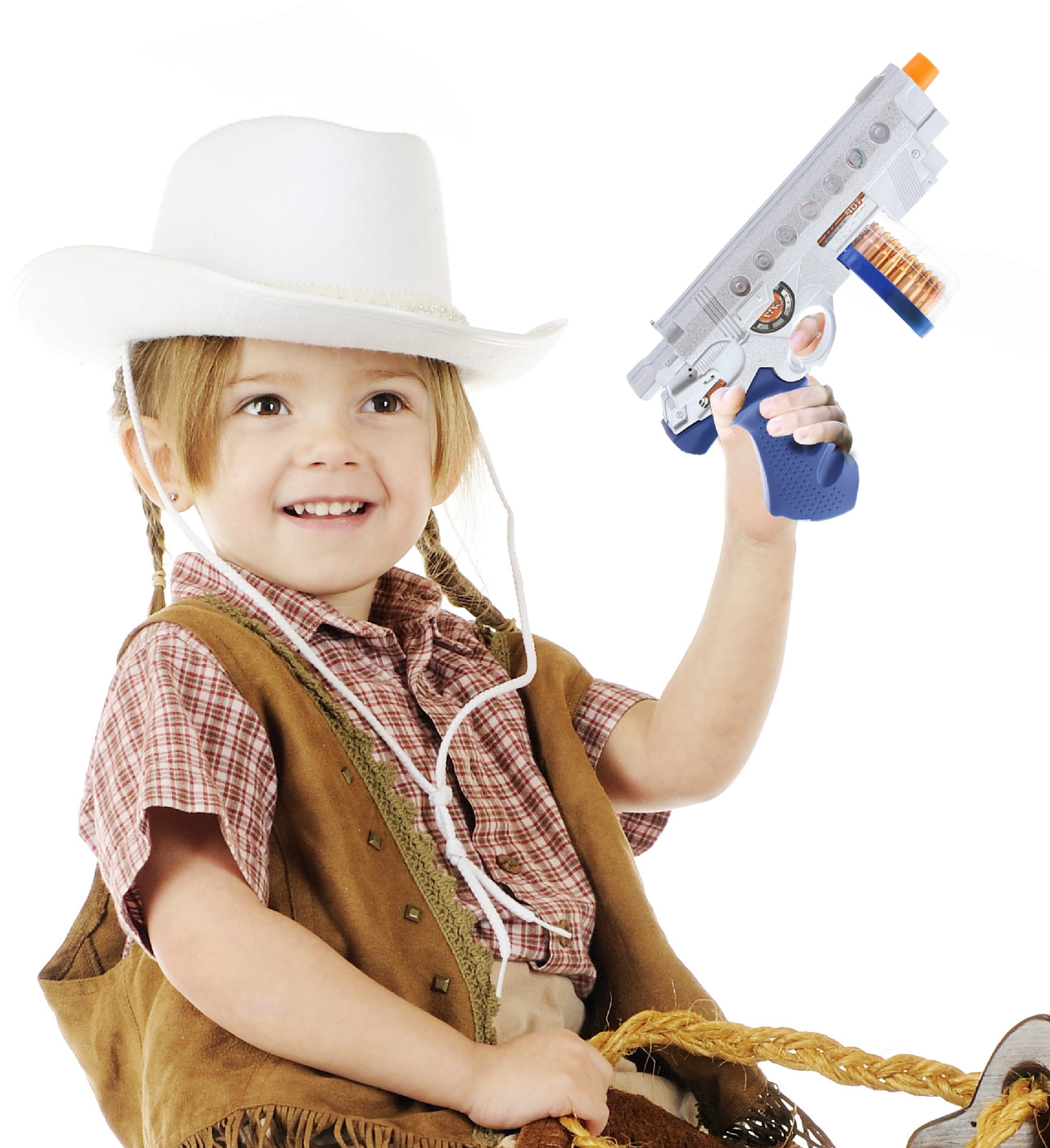 Buy Mozlly Light Up Sonic Space Blaster and Revolver Handgun Gun Toy ...