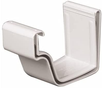 M0608 Gutter Slip Joint Connector, K-Style, Traditional, Vinyl, White ...