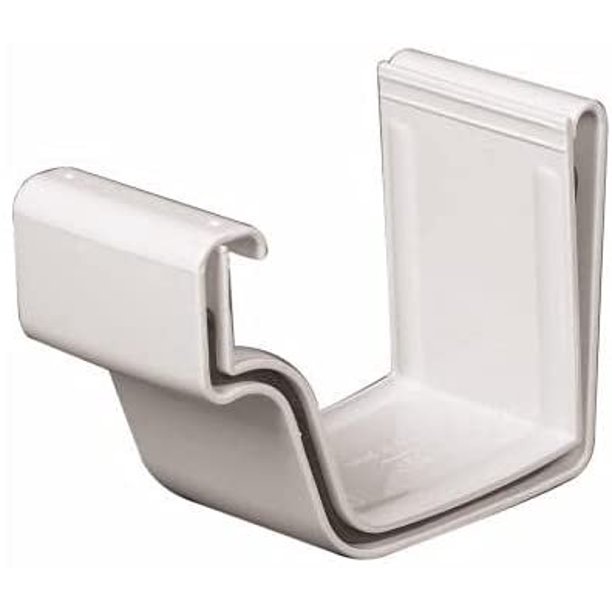M0608 Gutter Slip Joint Connector, K-Style, Traditional, Vinyl, White ...