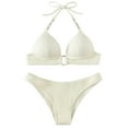Lgldxts Womens Bikini Cute Trendy Sexy High Waisted Halter Bathing Suit Summer Tummy Control