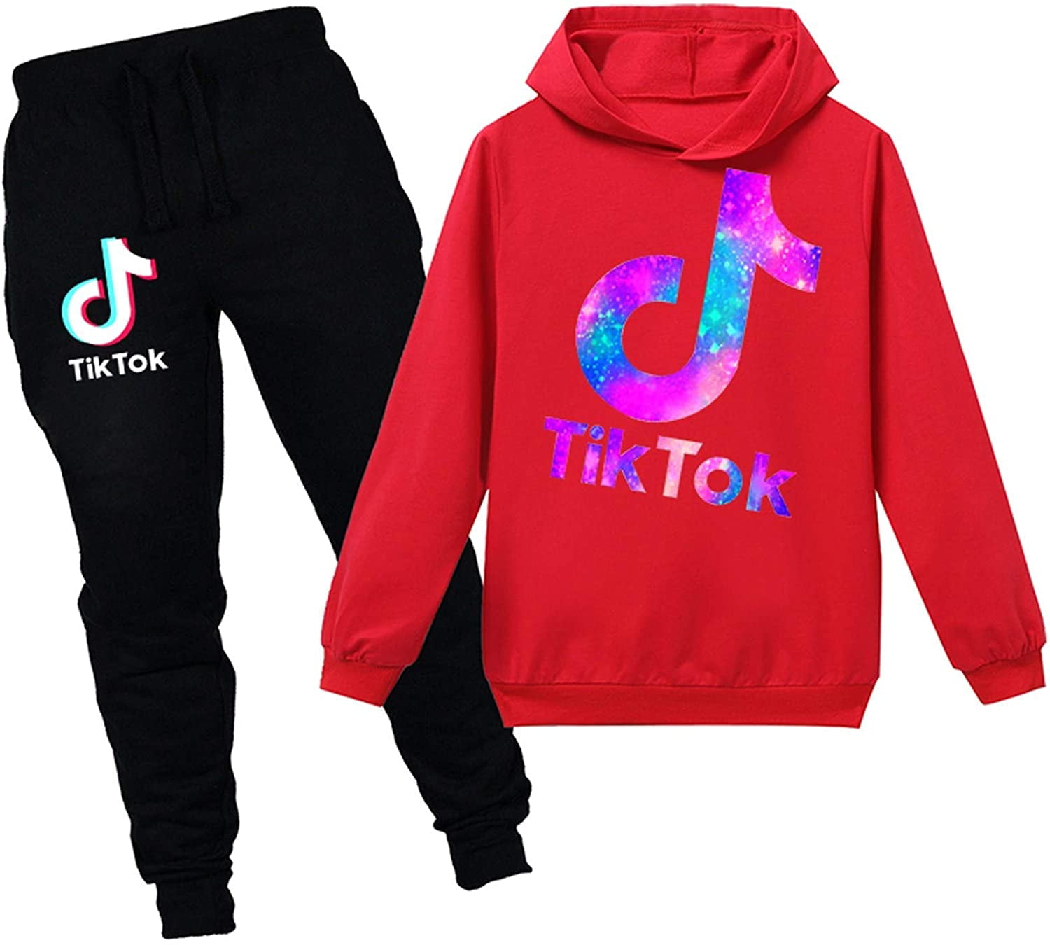 Tik Tok Hoodie Sweater Casual Set Novelty 2 Piece Sweatshirt Fashion
