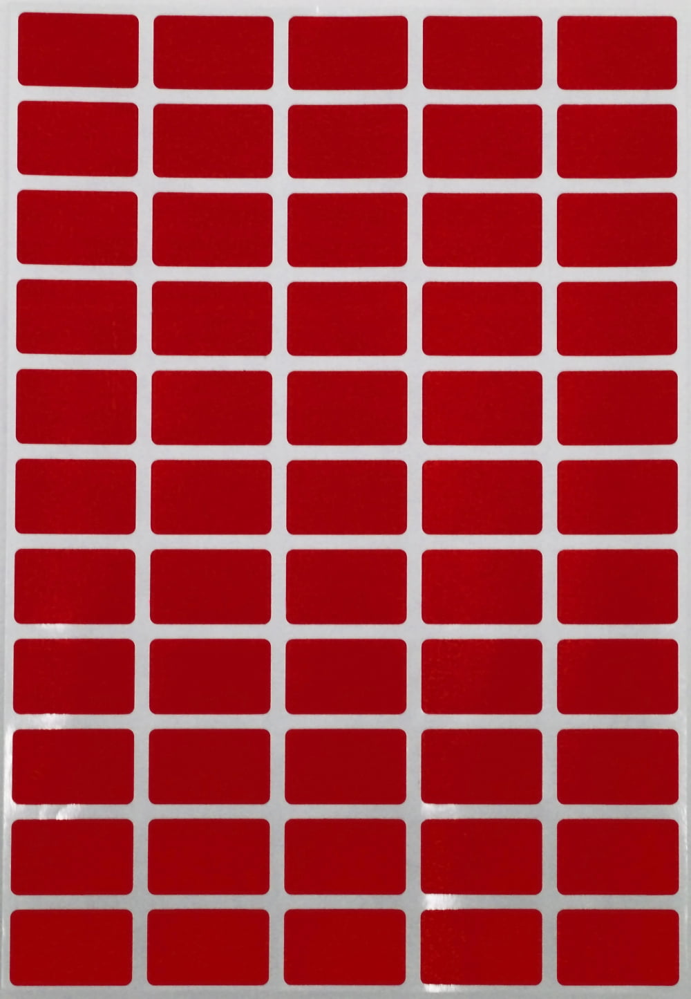 Royal Green 25.5mm Removable Red Color-Code Labels for File Folder tabs ...