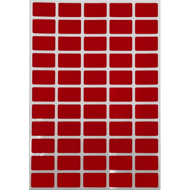 Royal Green 25.5mm Removable Red Color-Code Labels for File Folder tabs ...