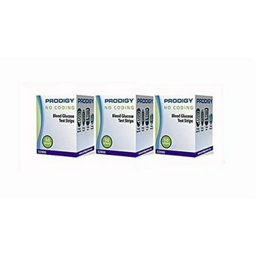 Prodigy Autocoded Blood Glucose Test Strips, 50 Count Box - Walmart ...