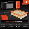 A-Premium 2-PC Engine Air Filter Compatible with Ford Escape 2001-2012 ...