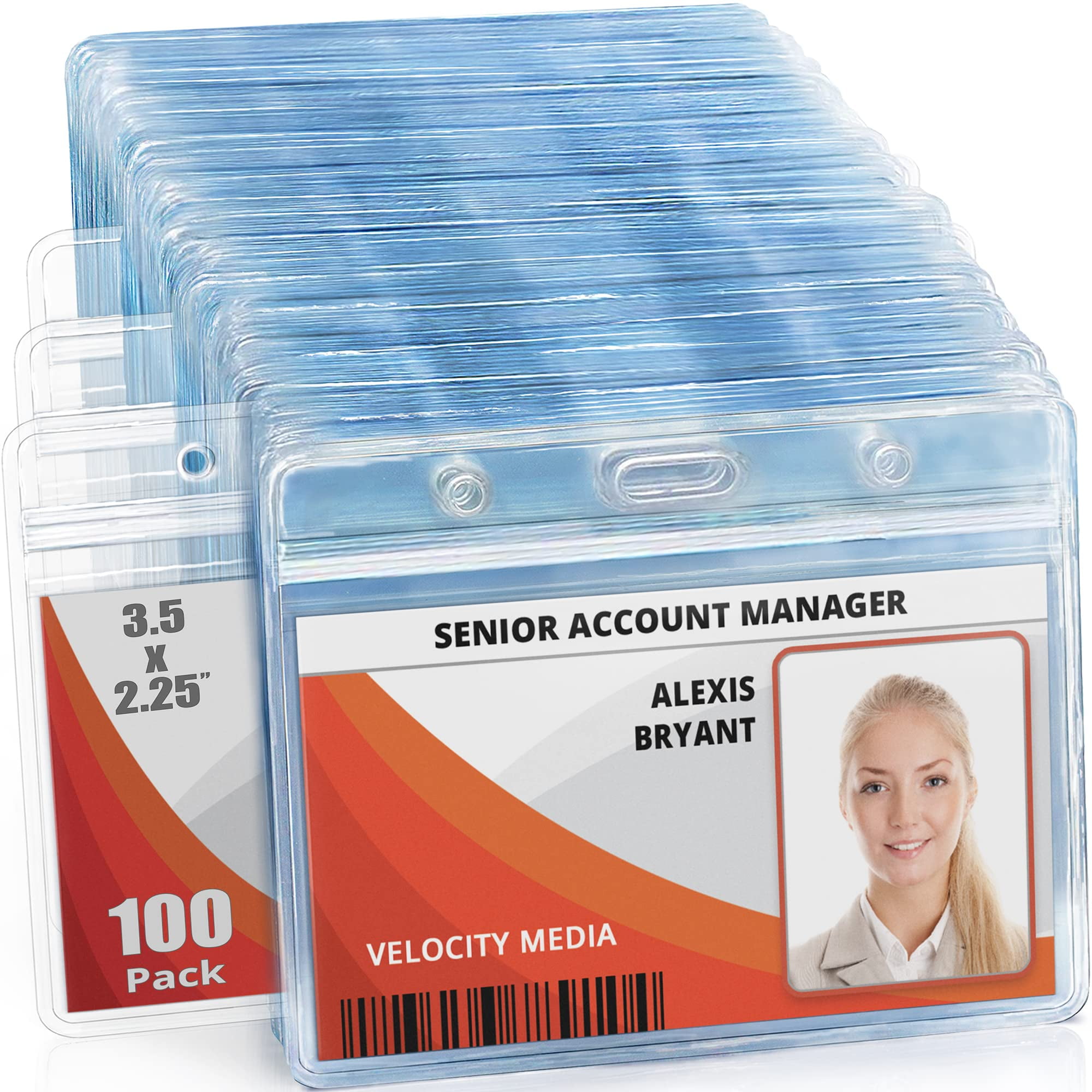Badge Holders Office Products Identification Badges Supplies 100 Pcs badge-holders-office-products-identification-badges-supplies-100-pcs