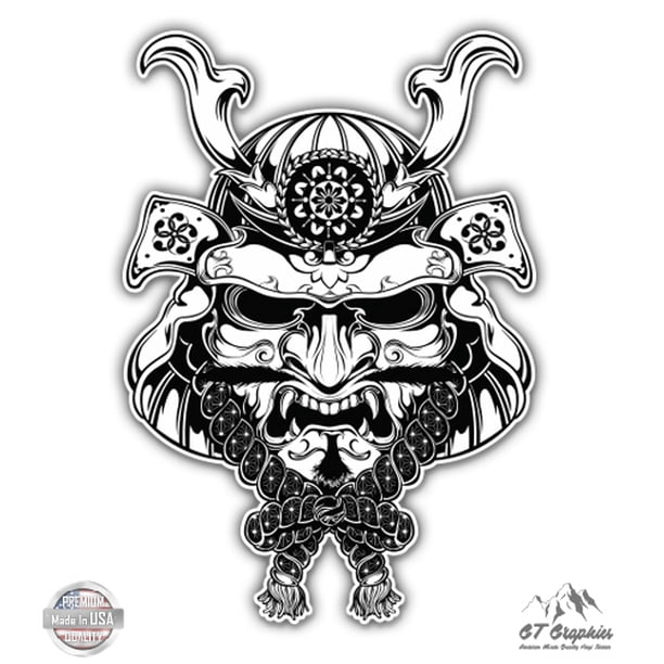 Samurai - 3" Vinyl Sticker - For Car Laptop I-Pad Phone Helmet Hard Hat ...