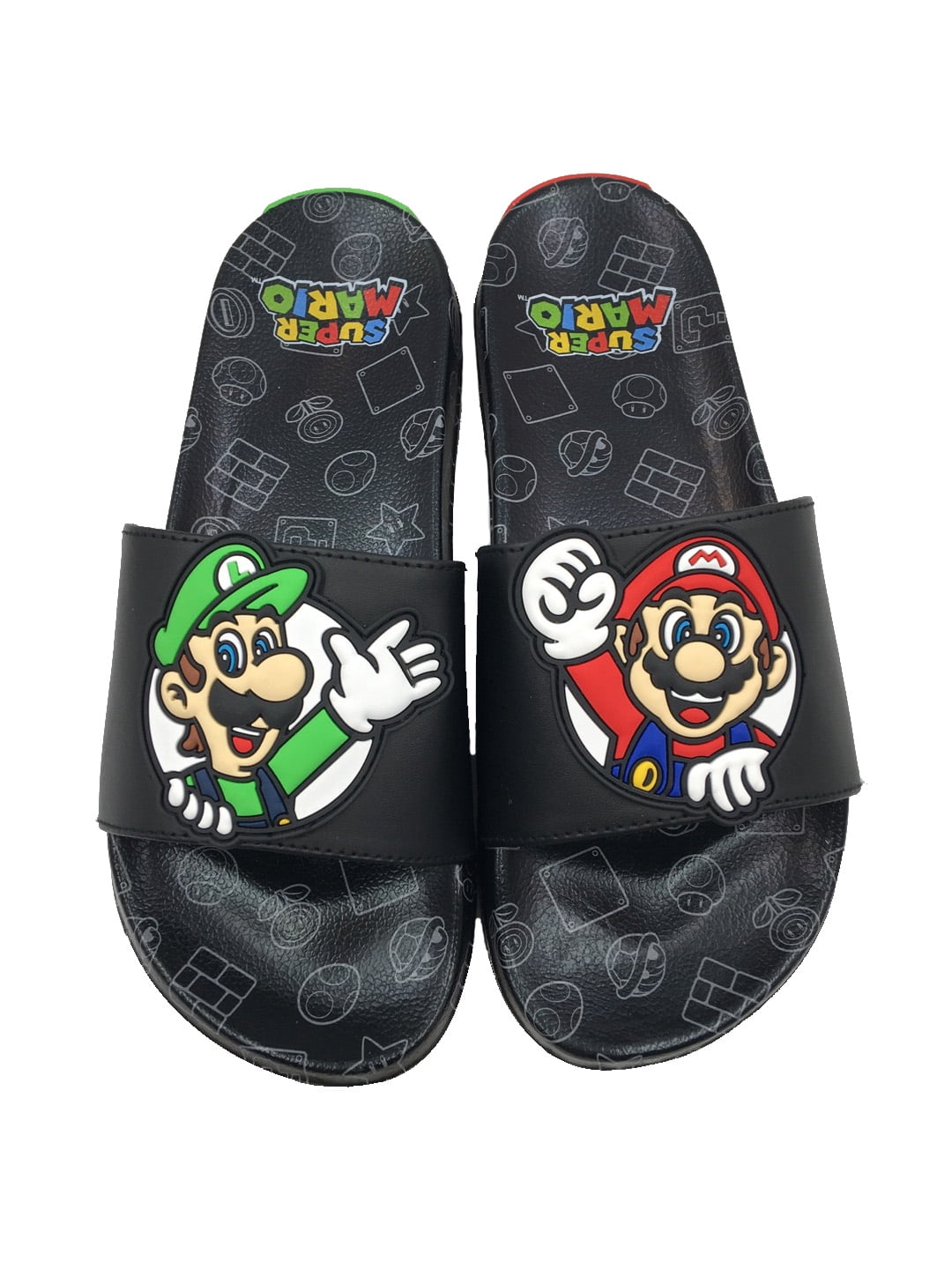 Super Mario Men's Mario and Luigi Slide Sandals - Walmart.com