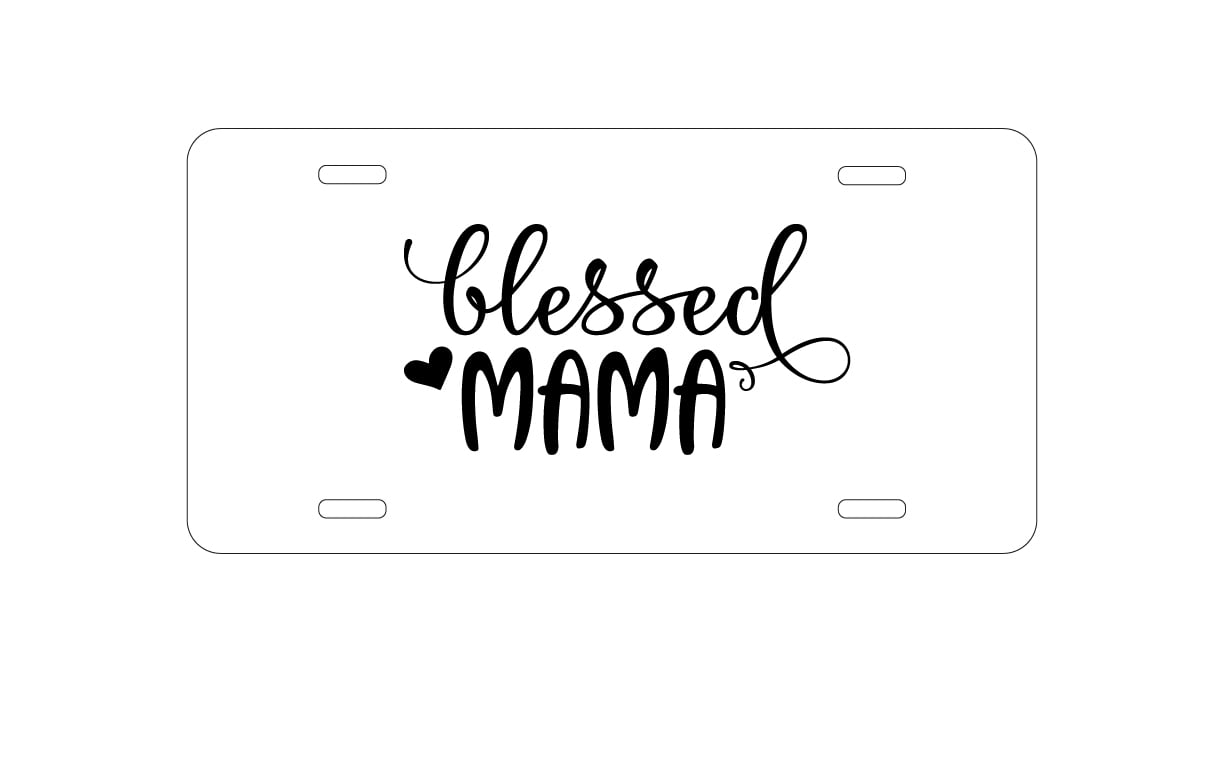 DistinctInk Custom Aluminum Vanity License Plate for Front of Car ...