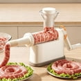 3-Tier Manual Sausage Stuffer Kit - Home Meat Grinder with 3 Nozzles ...
