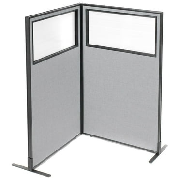 Luxor Freestanding Modular Room Divider Wall System with Built-in Cable ...