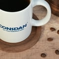 CONSDAN Premium USA Grown Walnut Hardwood Cup Coasters Set, 6 Pcs ...