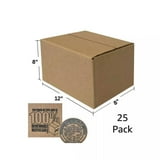 UOFFICE 25 - Corrugated Boxes 12" x 8" x 8" - Cardboard Shipping Box ...