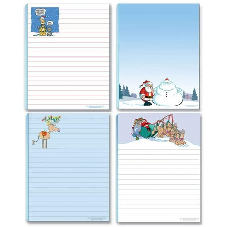 Funny Chirstmas Theme Notepads - 4 Funny Holiday Notepads - Christmas ...