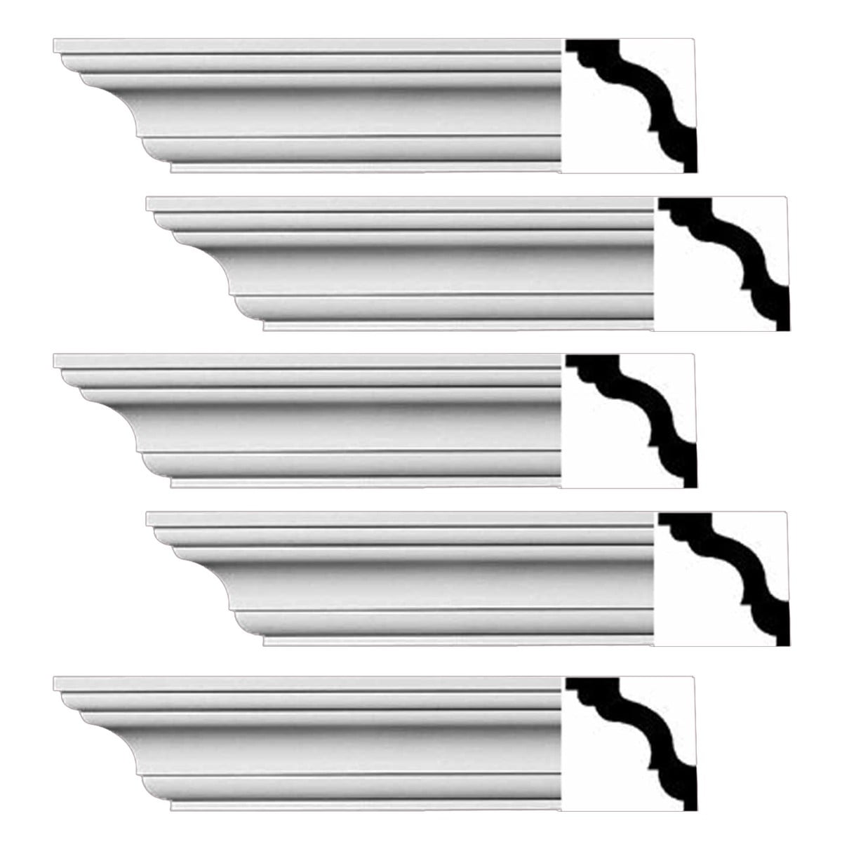 Renovator's Supply Cornice Crown Mouldings White Urethane Wellesley DIY ...