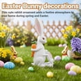 Agiufgs Easter Bunny Ornament Resin White, Mother and Design, for ...
