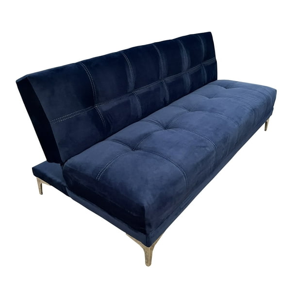 Sofá Cama Reclinable Okis Azul, 3 Posiciones, SALVANTO | Bodega Aurrera ...