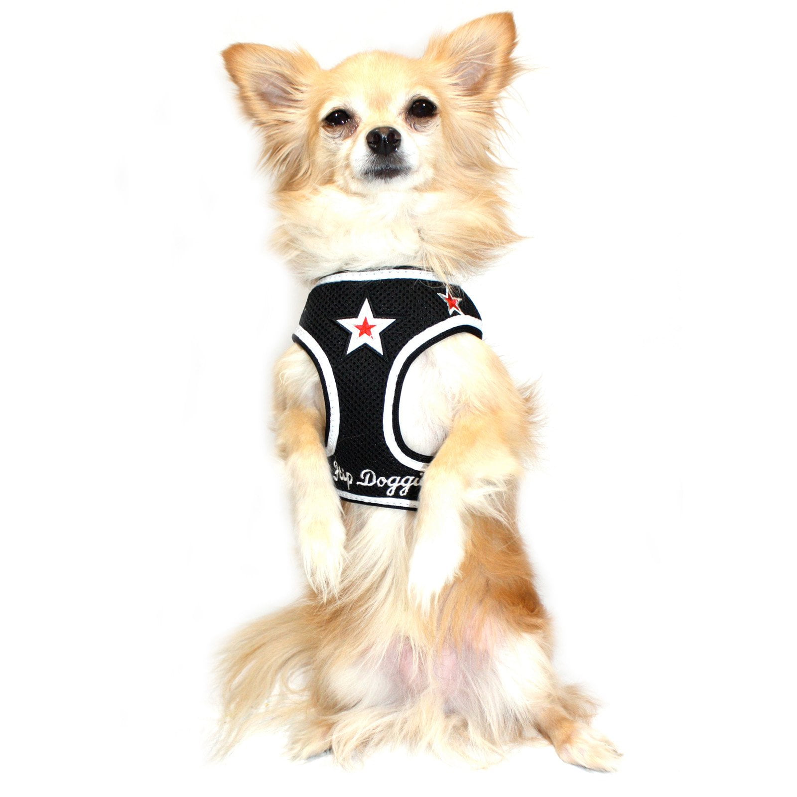 Hip Doggie HD-6BKMST-XL Extra Large Black Super Star Harness Vest ...