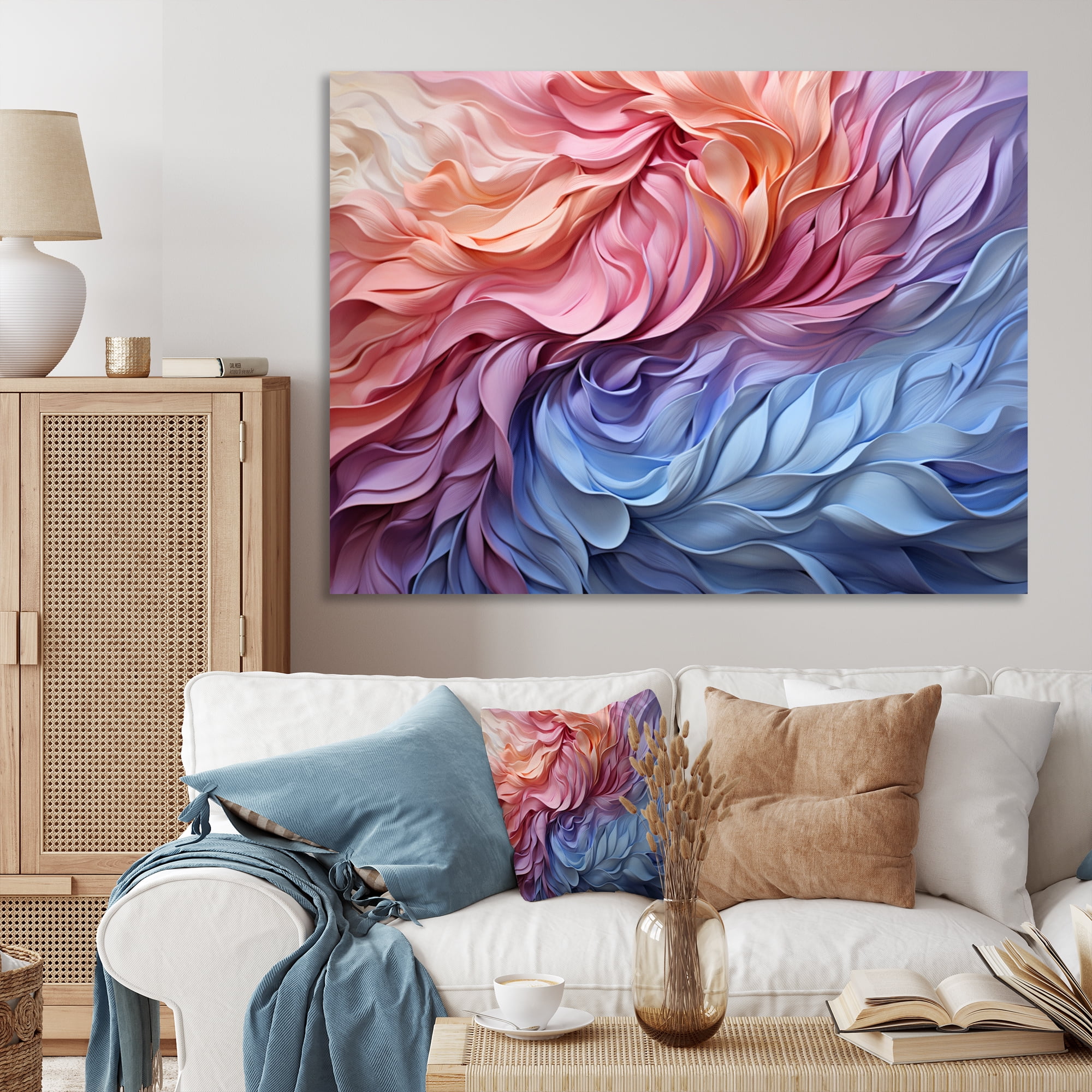 Click here for Designart Abstract Spirals Wall Art  Soft-Hued Spi... prices