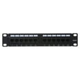 12 Port CAT6 Patch Panel RJ45 Networking Wall Mount Rack Frame ...